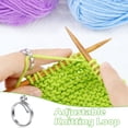 Adjustable Knitting Crochet Loop Rings Yarn Guide Finger Holder Unique ...