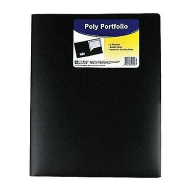 Two-Pocket Heavyweight Poly Portfolio Folder - Walmart.com