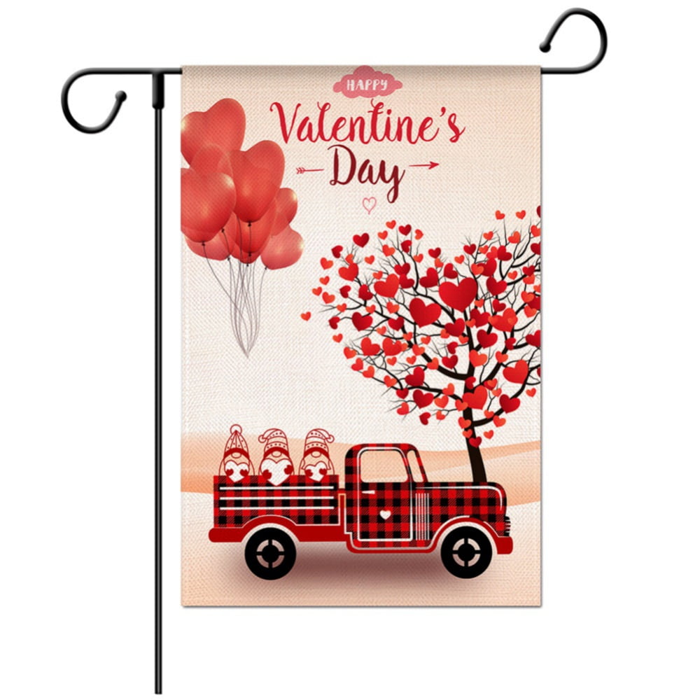 Valentine Flag, Double Sided Valentine's Day Flag Love Combination ...