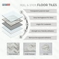 PowerSellerUSA Self-Stick Vinyl Modern Geometric Floor Tiles Ultra ...