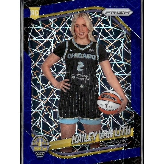 2025 Panini Prizm WNBA Hailey Van Lith #139 Blue Cracked Ice RC ...