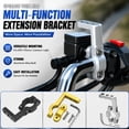 Agiufgs Motorcycle Handlebar Mount Bracket, Expandable Mounting with ...