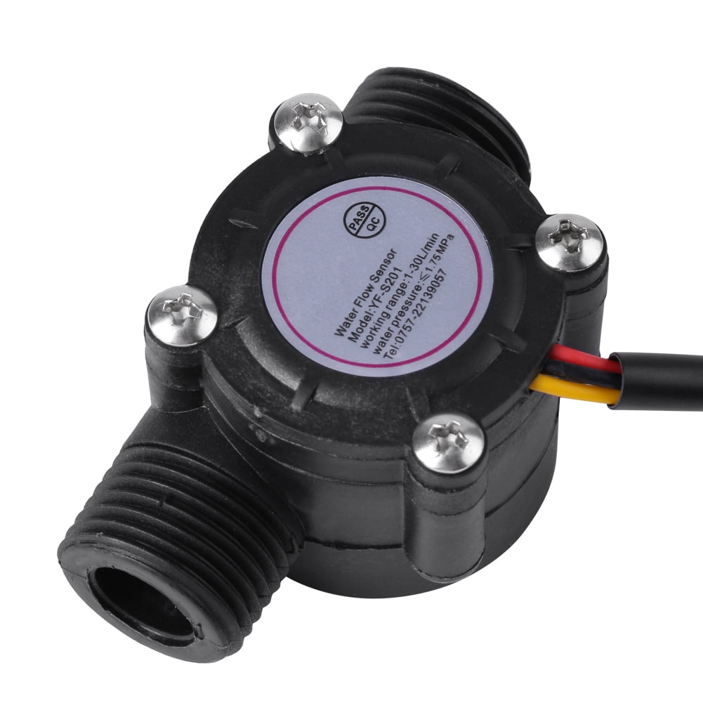 Flowmeter, Water Sensor, High DN15 Water Sensor Hall Effect Flowmeter 1 ...