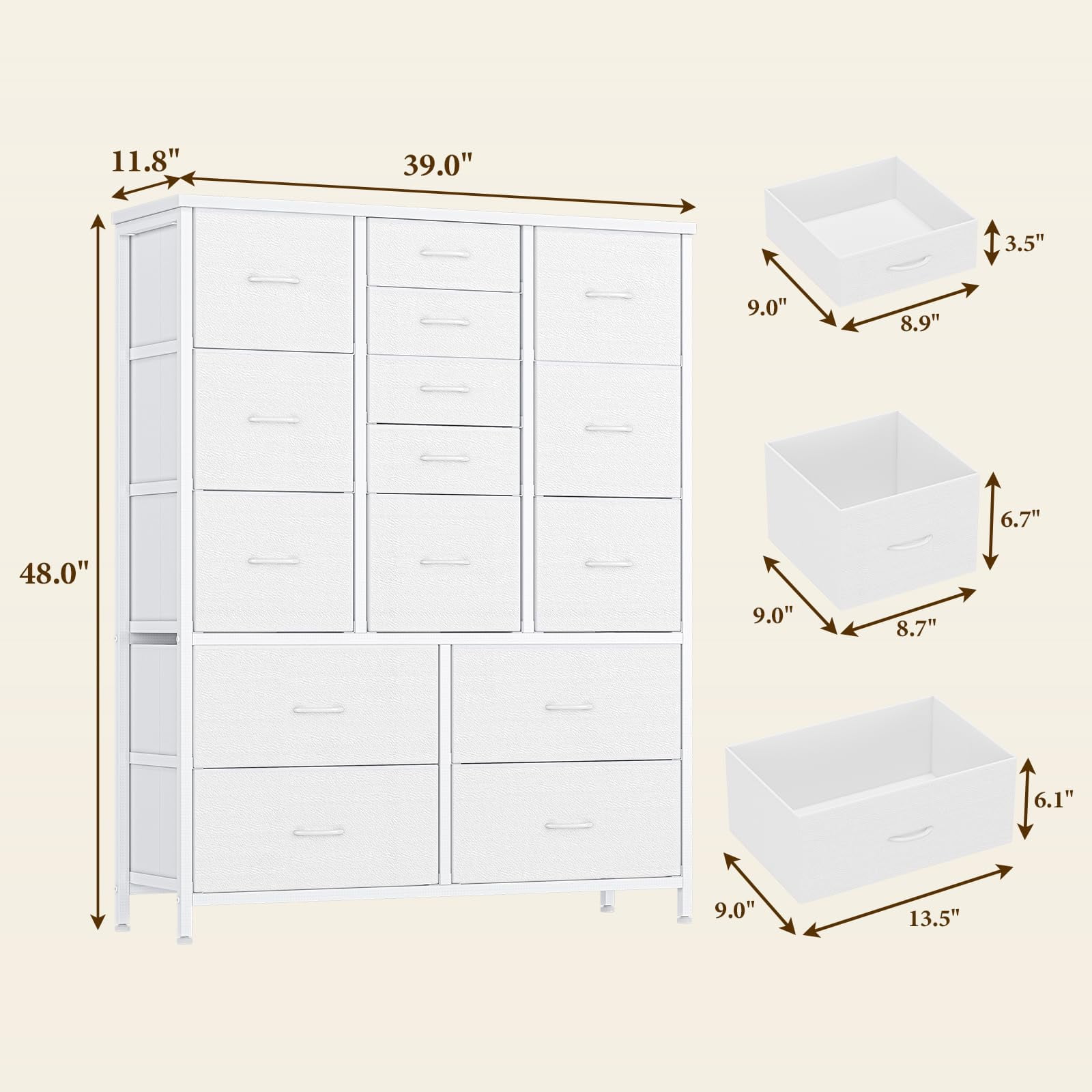 Click here for Beesclover 15 Drawers Dressers  Chest Of Drawers W... prices