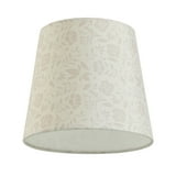 Mainstays Floral Accent Contemporary Polyester Lamp Shade, 8"L x 8"W x ...