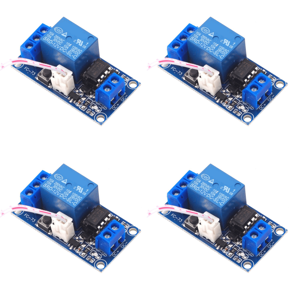Módulo Relé Biestable Autobloqueo Control Chip Arranque Y Parada Una ...