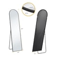 Oversized 59x16 Inch Full Length Leaning Mirror, Aluminum Alloy Frame ...
