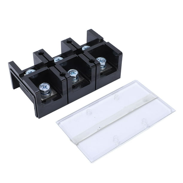 200A 3P Terminal Block, High Current Mutual Insulation Black Silver ...