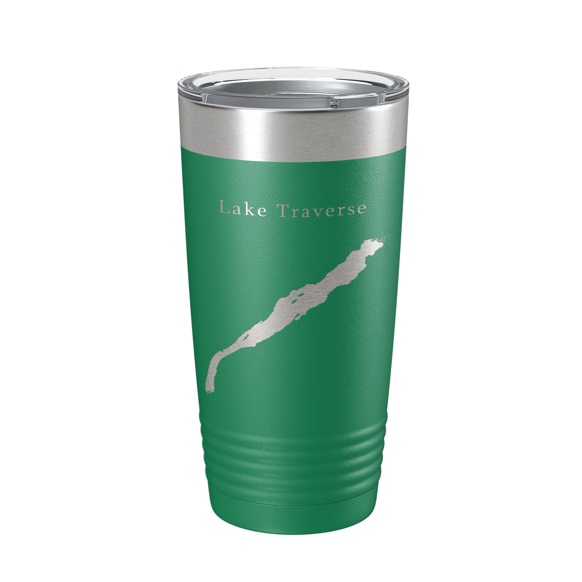 Lake Traverse Map Tumbler Travel Mug Insulated Laser Engraved Coffee ...