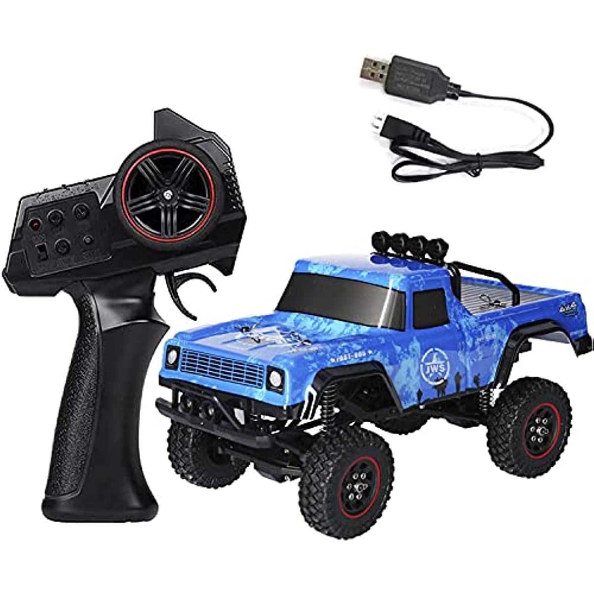 LINLIN 1:18 Scale 2.4G Mini Off-Road RC Rock Crawler Car,RTR Version ...