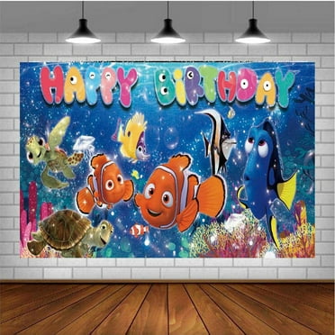 Finding Nemo Backdrop Banner Party Supplies Poster Movie Theme ...