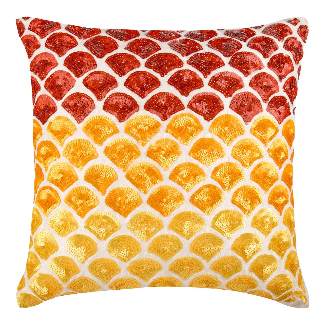 Pillow Case, Ivory Pillow Shams, Art Deco Ombre Sparkly Sequins Pillow ...