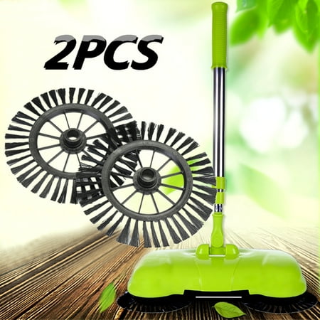Sweeper Hand Push Head Spin Broom Household Dust Collect Floor Cleaning ...