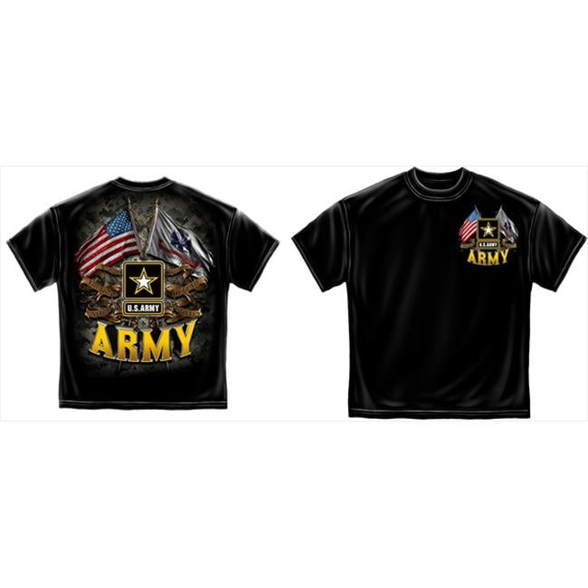 Cotton Army Double Flag Us Army Graphic T-Shirt - Walmart.com