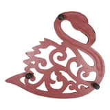 Tropical Paradise Pink Flamingo Bird Scrollwork Cast Iron Wall Or Table ...