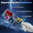 200 PCS Card Sleeves Hard Plastic, Premium Sports Baseball Trading Card ...