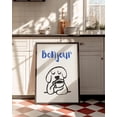 Affixzi Cute French Dog Coffee Wall Art for Kitchen or Dining Room ...