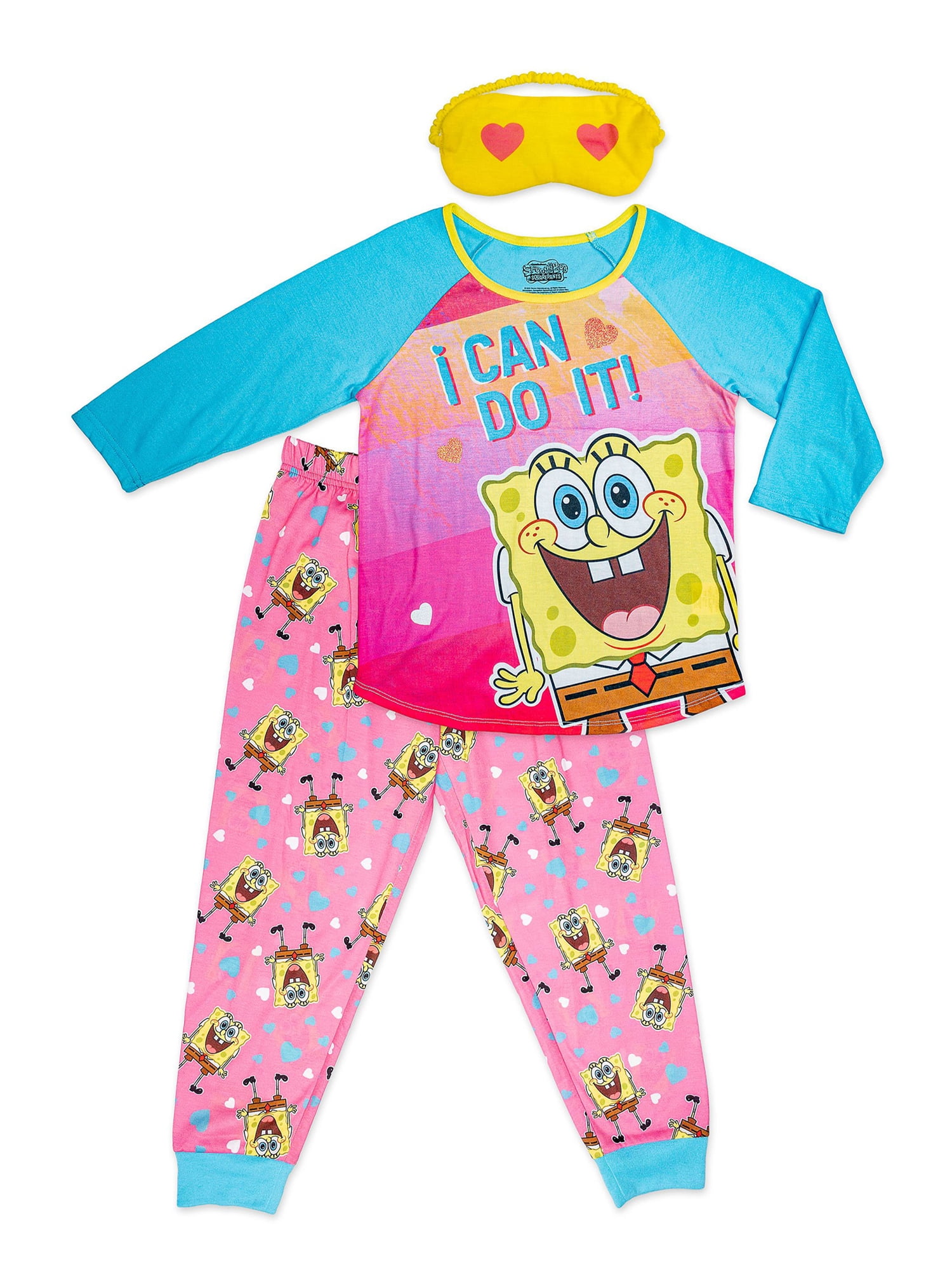 SpongeBob Boys Long Sleeve Pajama Set, 2-Piece, Sizes 4-12 | atelier ...