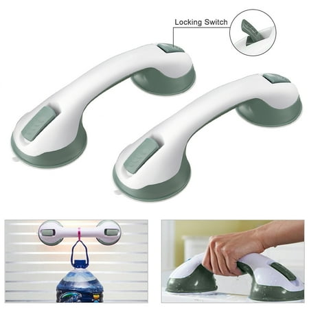 Set Of 2x 12"Inch Bathroom Grip Handle Shower Tub Strong Suction Cups ...