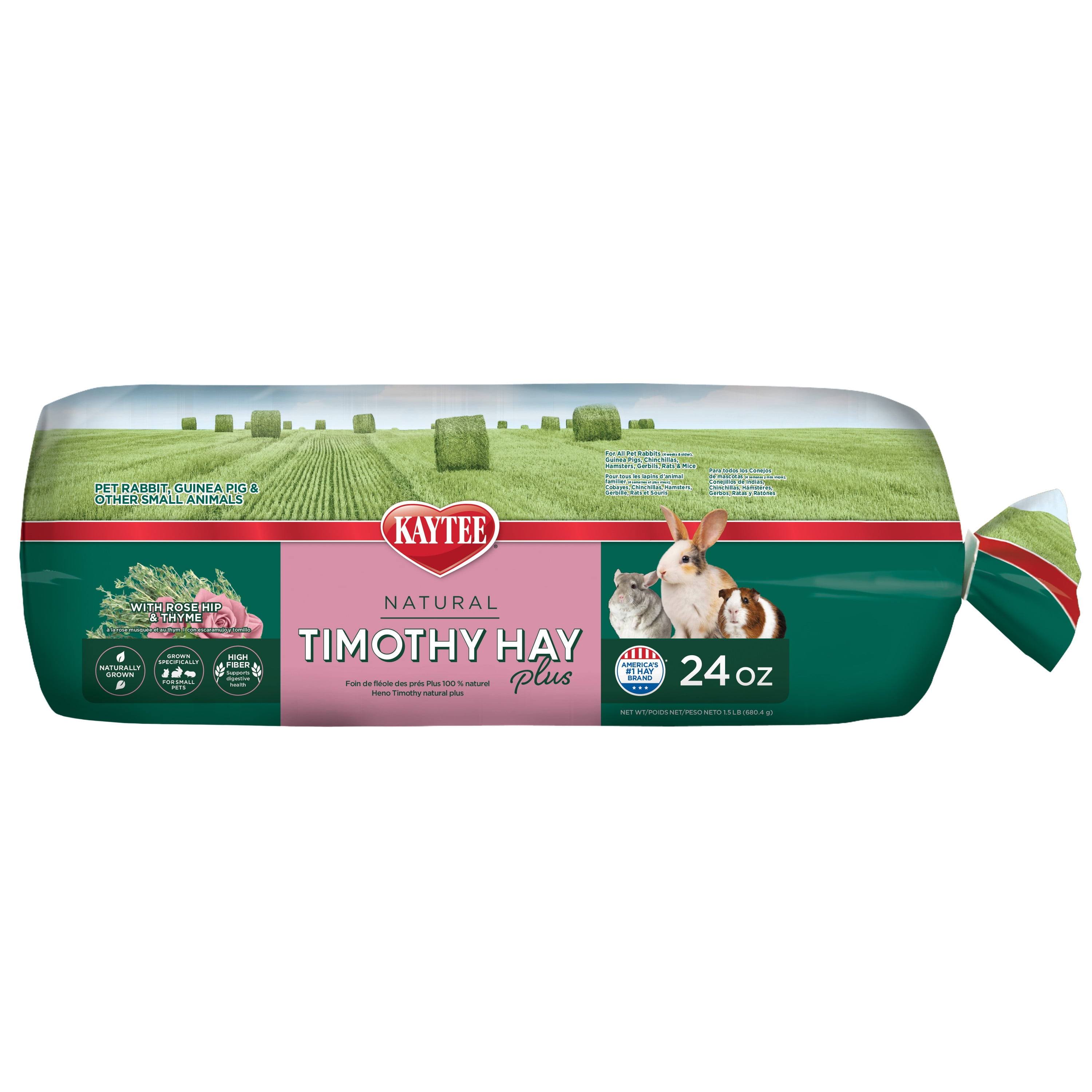 Kaytee Timothy Hay Plus Rose & Thyme 24 oz - Walmart.com