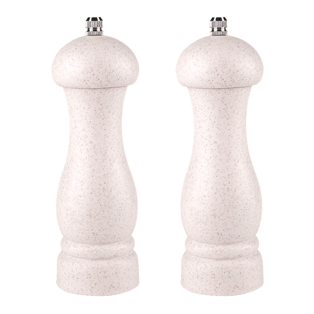 Oak Wood Salt and Pepper Grinder Set, Adjustable Coarseness and ...