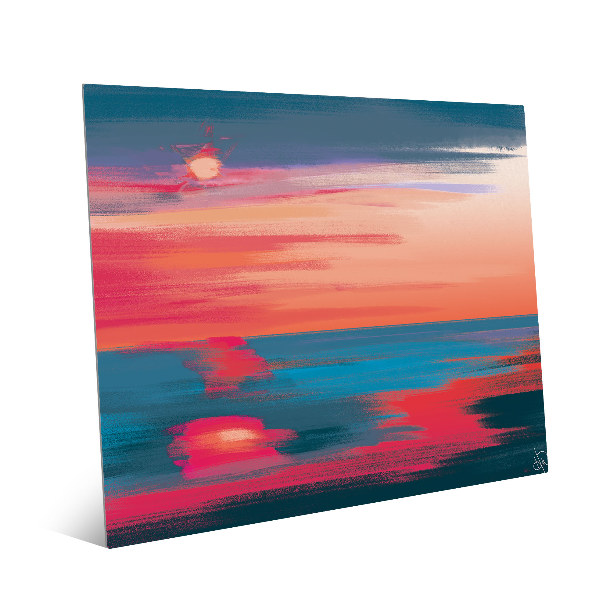 Azure Dusk | 16" x 20" Metal Wall Art - Walmart.com