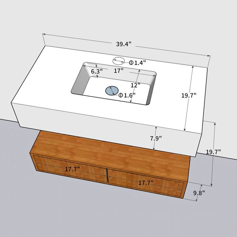 Bathroom Counter Dimensions