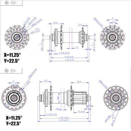 Bearing Hub Compact Size No Burrs Reduce Friction Cycling Supplies ...
