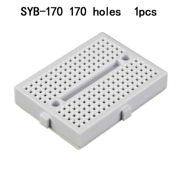 1Pcs 6 Colors Syb-170 170-Hole Mini Breadboard Solderless Prototype Pcb ...