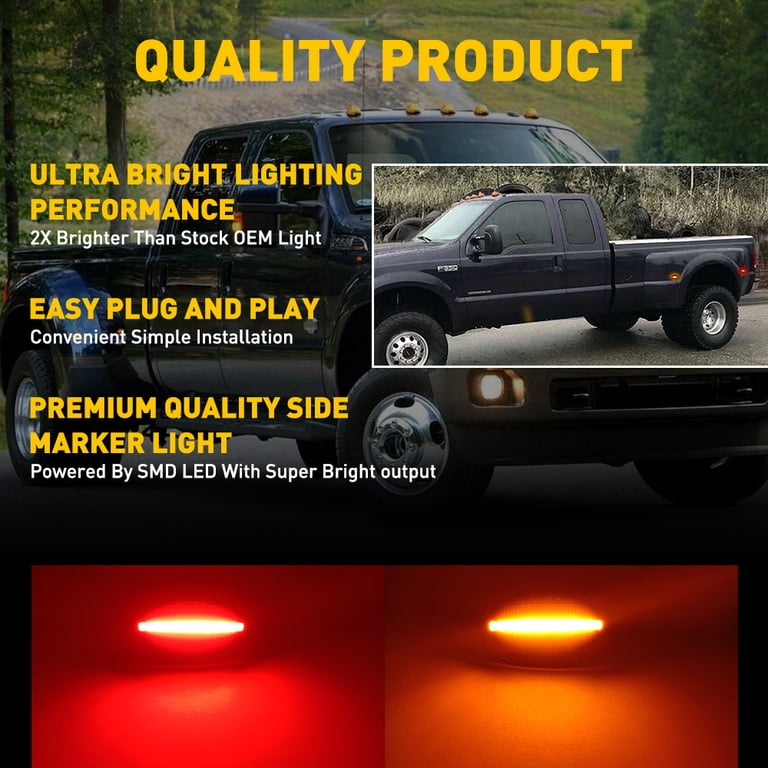 F350 Side Marker Lights Applicable For Ford F150 F250 F350 Led Side