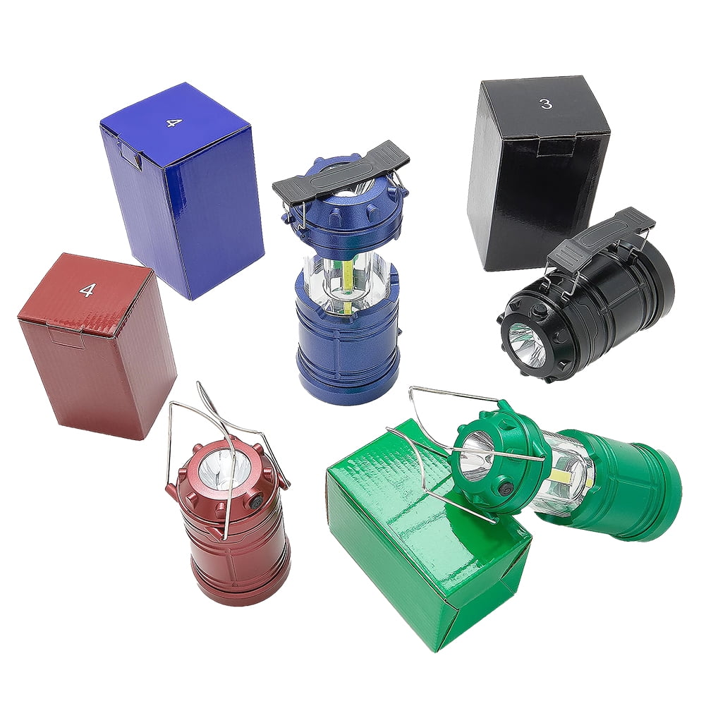 SecureBrite Set of 2 Large and 2 Mini Pop Up Lanterns, Basics - Walmart.com