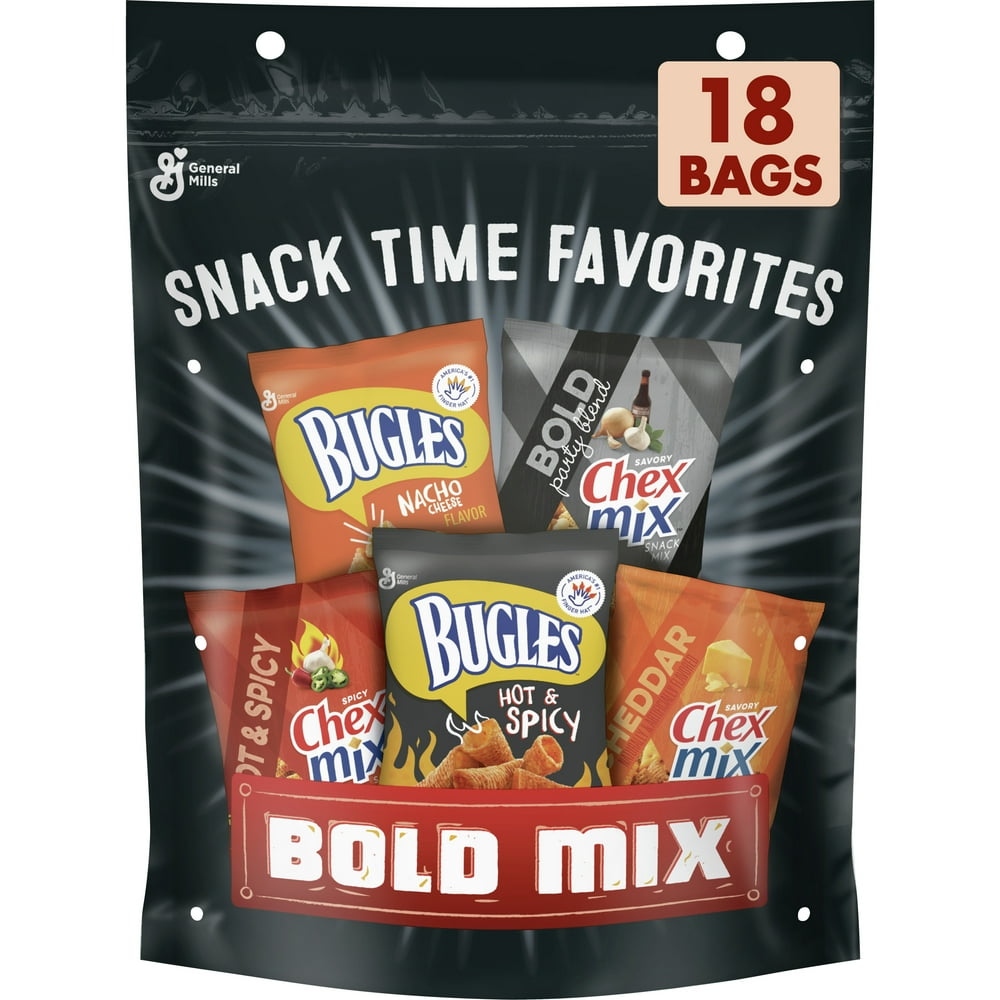 General Mills Snack Time Favorites, Bold Mix Variety Pack, 18 Bags ...