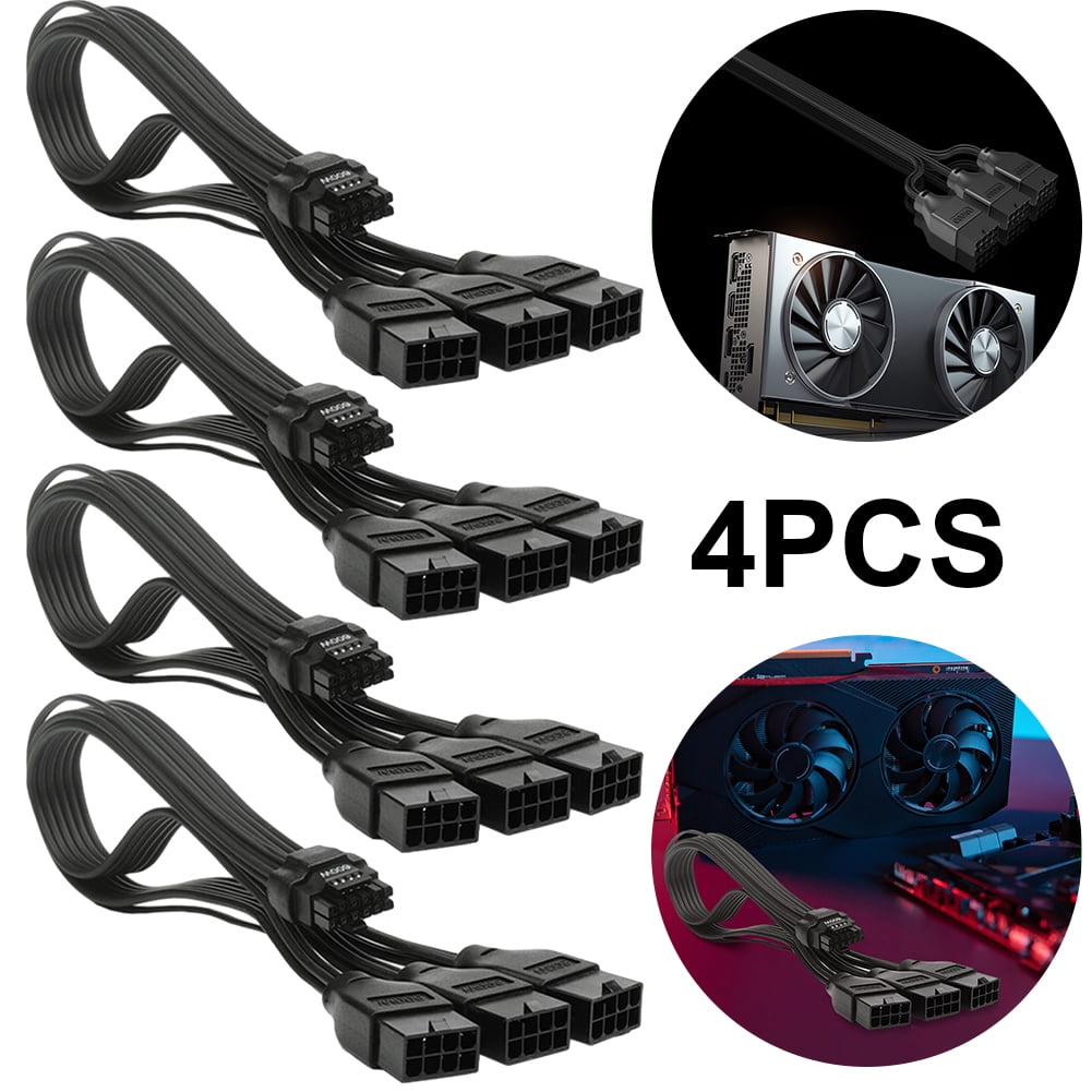 4 cables extensión PCI-E 5 0 30 cm para GPU 3090Ti 4070Ti 4080 4090 ...