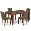 East West Furniture Dining Room Set Oak, NOEN5-OAK-51 - Walmart.com