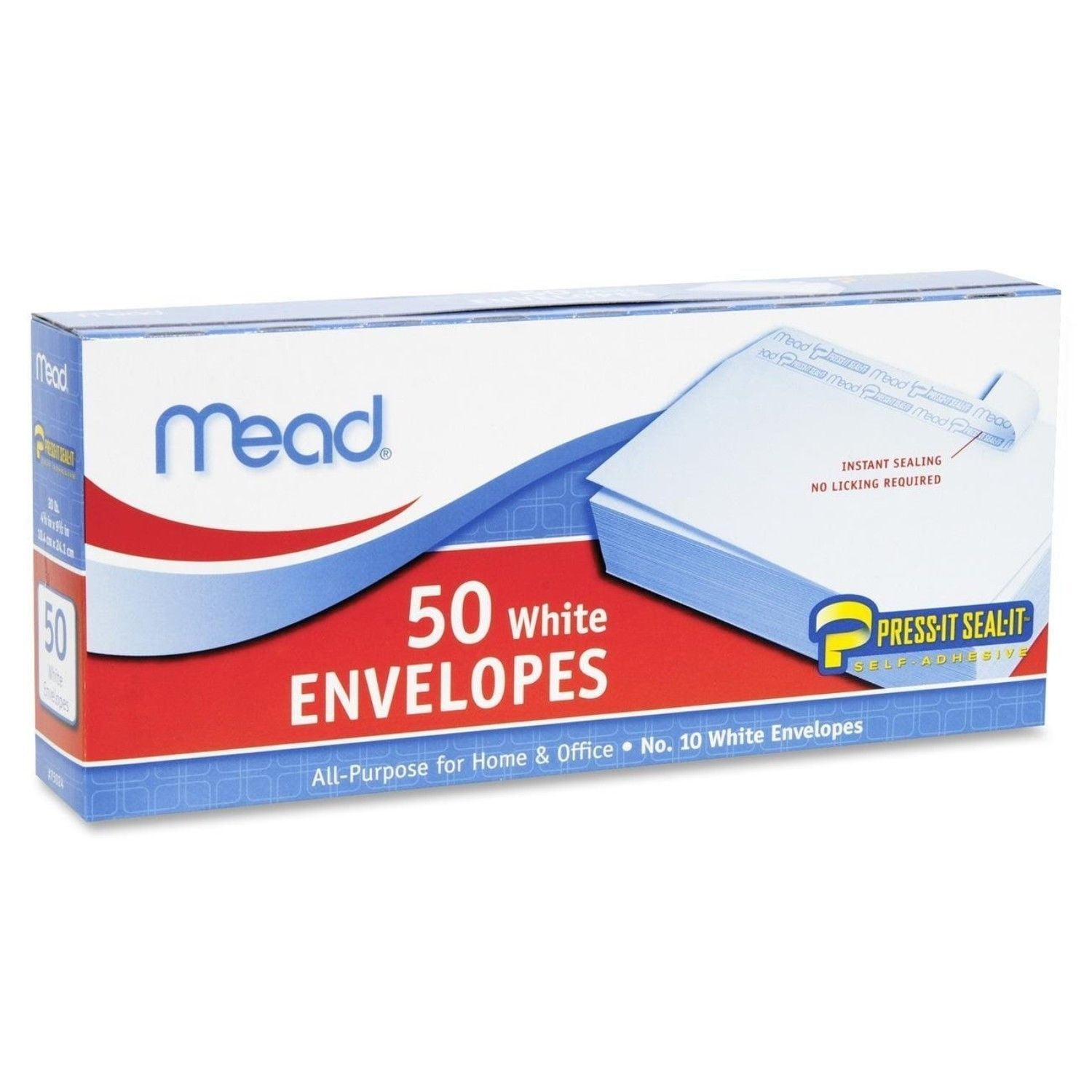 2 Pack of Mead Press-It Seal-It #10 White Envelopes, 50 Count (75024 ...