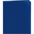 Lockit Two-Pocket Heavyweight Folder, Letter Size, Dark Blue, 25 per ...