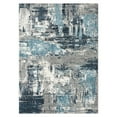 Luxe Weavers Modern Abstract Distressed Blue 5x7 Area Rug for Living ...
