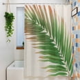 Shower Curtains for Bathroom-60"x72",Summer Olive Green Palm Leaves ...