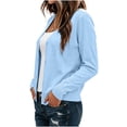 AKOEE Womens Sweater Cardigans Lightweight Soft V Neck Button Up Long ...