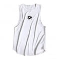 Bosfbaoi Men's Printed Logo Sleeveless Gym Tank Top, Polyester Quick ...
