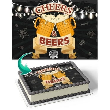 Miller Lite Beer Edible Image Cake Topper Personalized Birthday Sheet ...
