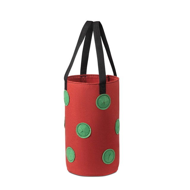 3 Gallons Strawberry Grow Bag Hanging Felt Planter Pots Flower Planting ...