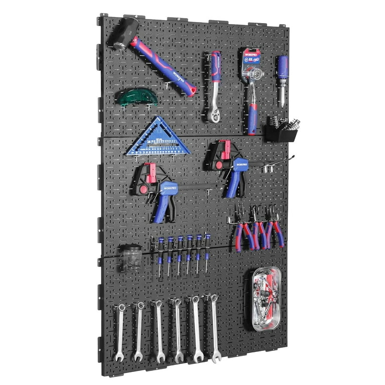 Brochure Stand Peg Board Shelving 6-Pair Expandable Pegboard Magazine ...