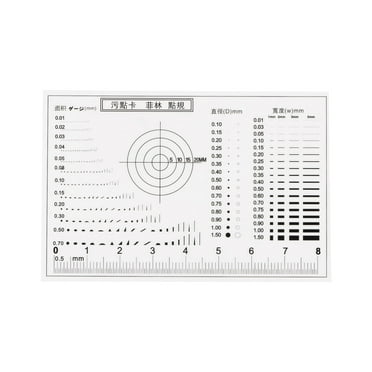 Uxcell High Precision SEC Size Estimation Chart 100mm Covered for ...