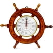 Nagina International Nautical Time Tide Clock On Premium Wooden Base ...