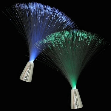 Lightahead® LED RGB Color Changing Crystal Fiber Optic Lamp with Cone ...
