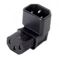 FVH IEC Male C14 to Up Direction Right Angled 90 Degree IEC Female C13 Power Extension Adapter ...