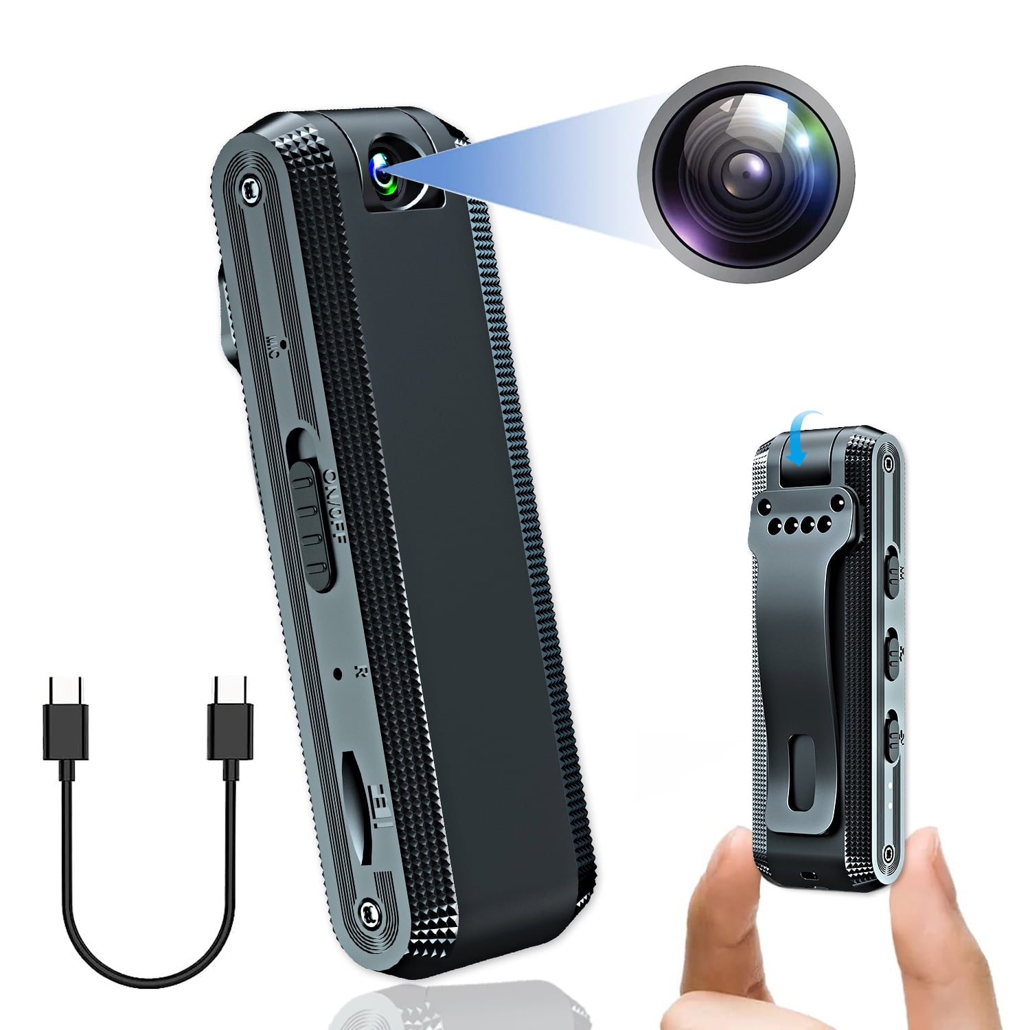 Small Body Camera 1080P Full HD ,Mini Body Camera with 32GB Memory Card ...