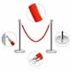 Costway 6Pcs Stanchion Posts Queue Pole Retractable 3 Velvet Ropes ...