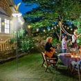 10 Ft String Light Pole Outdoor Metal Pole Aluminum with Side Hooks ...